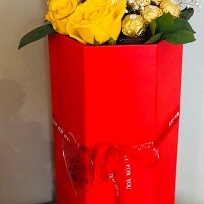 Hexagon Shape 3 Tier Luxury Flower Box , 3 Tier Luxury Flower Box ...