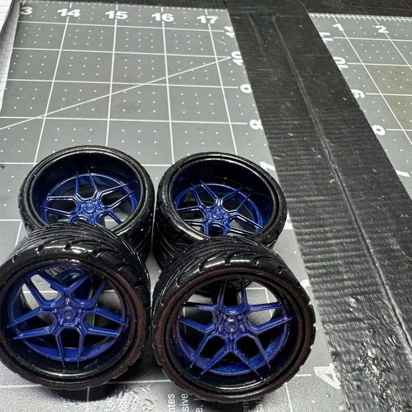 1:24/25 Scale Resin 3d Printed “pro-touring” Style Model Car Wheel Set ...