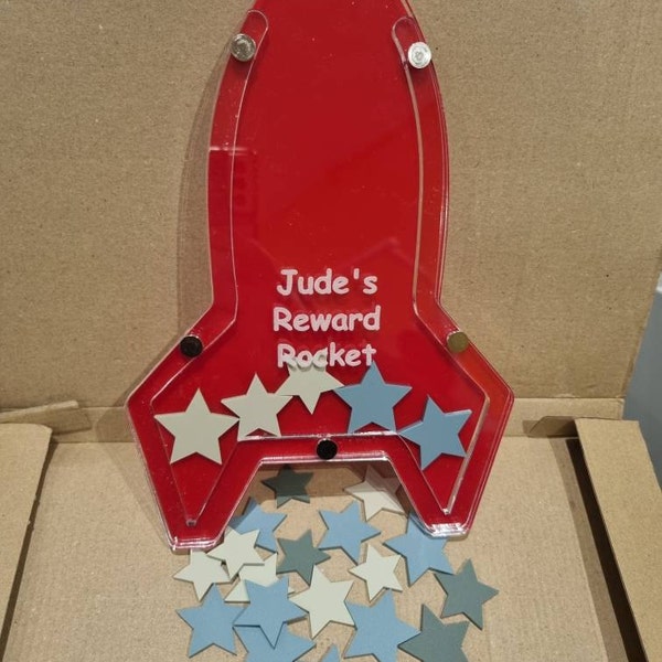 Personalised Rocket Reward Drop Box - Etsy