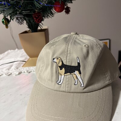 Beagle Embroidered Cap Baseball Hat Dog Lover Gift Pet Mom - Etsy