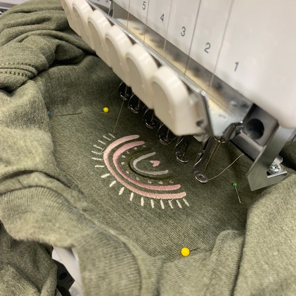 Set Boho Sun, Boho Rainbow Embroidery Design, Boho Rainbow With Heart ...