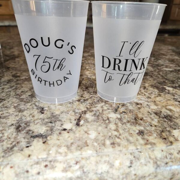 30th Birthday Bash Shot Glass, Custom 30th Birthday Shot Glasses ...