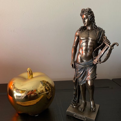Vintage Apollo Statue Greek God Apollo With Lyre Altar Statue - Etsy Canada
