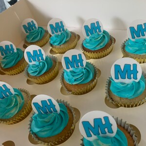 30 Personalised Edible Rice Paper Cupcake Fairy Cake Toppers / - Etsy