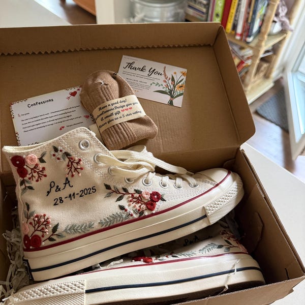 Embroidered Converse/ Converse Custom Constellation Embroidery ...