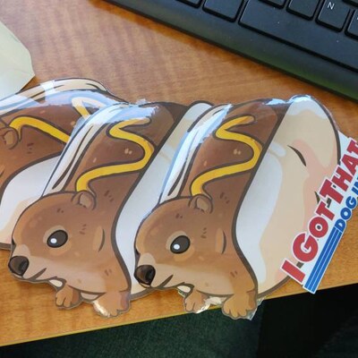 Large Hyrax Sticker: 6x 4.7 Costco Hot Dog Hyrax. Funny Cute Animal ...