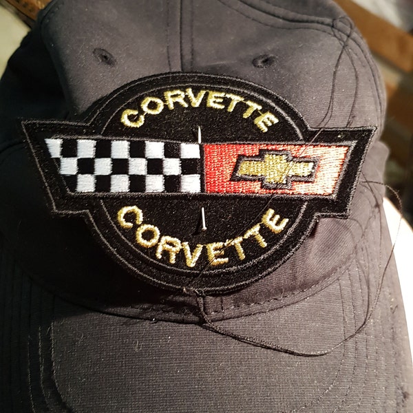 Vintage Chevy Corvette Embroidered Racing Iron on Patch 4" X 2 3/4" - Etsy