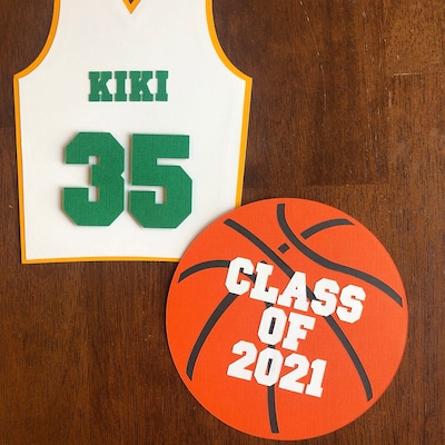 Personalized Basketball Jersey Cut-outs set of 12 Basketball Jersey ...