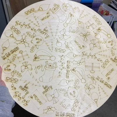 Valentine's Themed Scoring Doodle Pattern Laser Cutting Backers Scoring ...