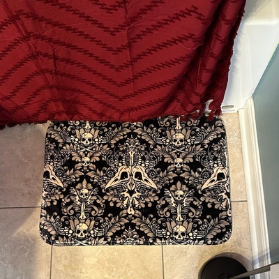 Pastel Goth Crib Sheets, Spooky Skull Flower Infant Cot Sheets in Pink ...