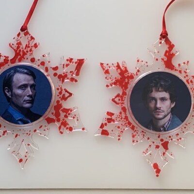 Horror Christmas Snowflake Ornament Hannibal Lecter Cannibal Stocking ...