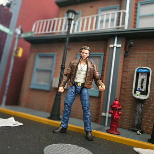 Handcrafted 36-inch Diorama Miniature City for Action Figures Display ...
