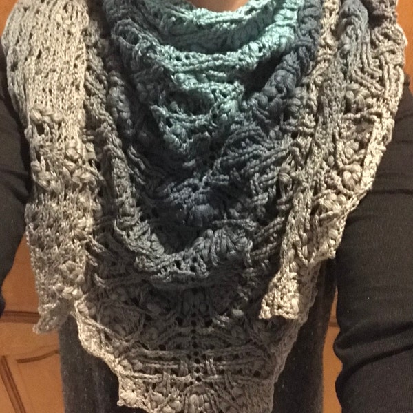 DRAGONNA Shawl Cape Crochet Pattern. Pdf File, Digital Chart ...