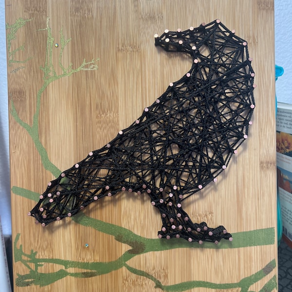 DIY String Art Pattern - Fighter Jet - 10.5" X 7" - Etsy