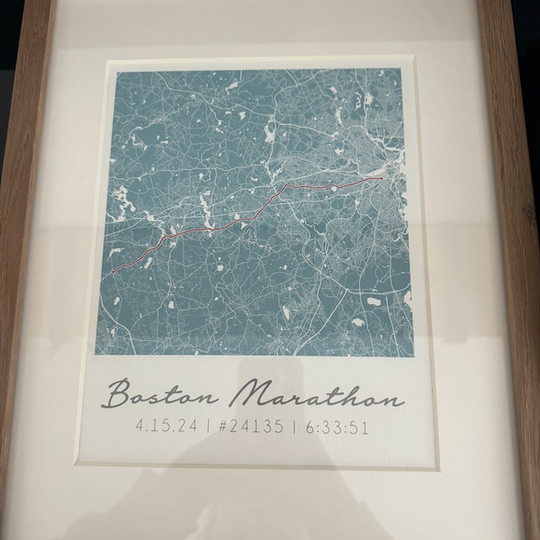 Personalized Marathon Map, Running Gifts for Men, Runner Gifts for ...