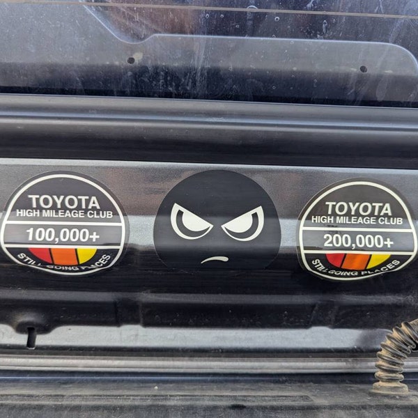Toyota High Mileage Club Vinyl Sticker: Japanese Vintage Retro Decal - Etsy