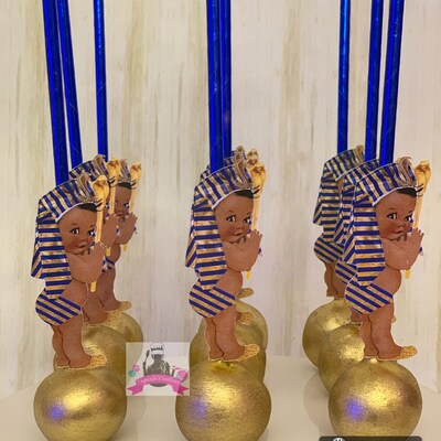 Little Prince Egyptian Pharaoh Royal Blue & Gold Headdress Cobra Baby ...