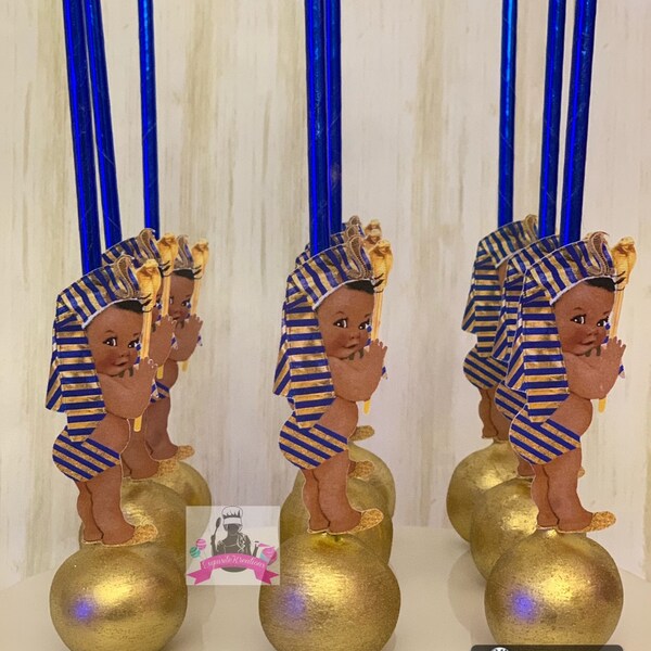 Little Prince Egyptian Pharaoh Royal Blue & Gold Headdress Cobra | Baby ...