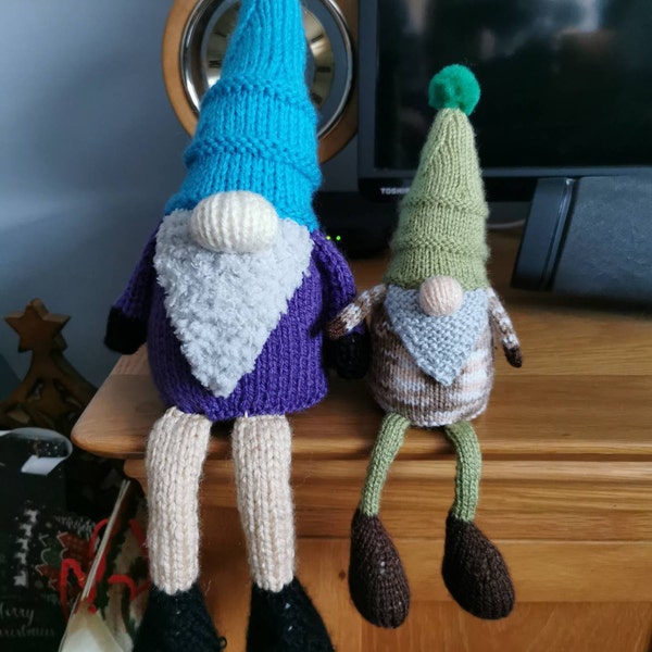 Shelf Sitter Gnome Pattern, Soft Knit Toy, Tutorial, Knitting Pattern ...