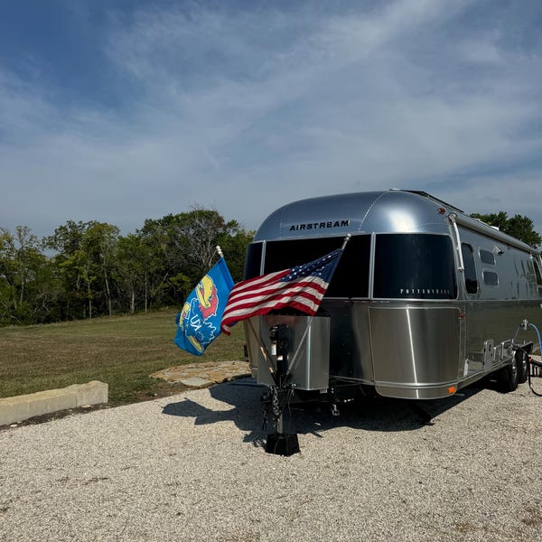 Camper Double Flag Pole Mount - RV Flag Holder - Freedom Jack - Etsy