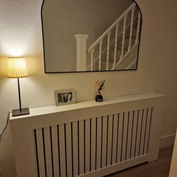 Bespoke White Vertical Slat Radiator Cover - Made to Measure - Etsy UK