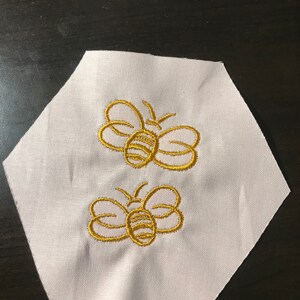 Bee Outline Machine Embroidery Design - Etsy