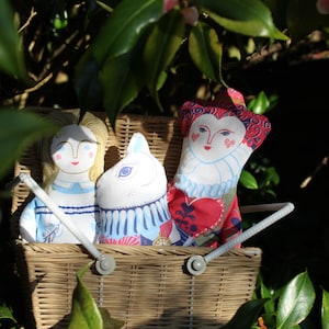 Meryl the Mermaid Tea Towel / Cut and Sew Kit A Silkscreen | Etsy