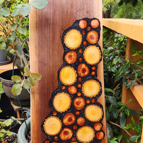 Set of 3 ASH Live Edge Log Stumps, Wedding Center Pieces, Fireplace ...