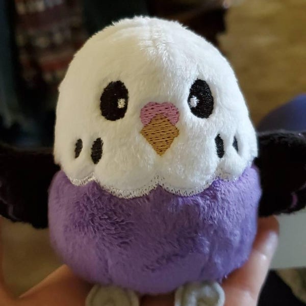 Nuzzles Worry Borb, Lovebird Plush, Parrot Plush, Anxiety Plush, Peach ...