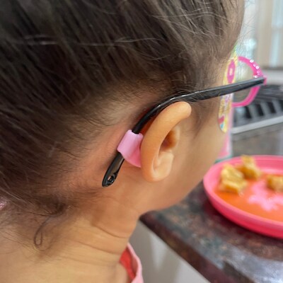 2 PAIRS Pink Stay Puts Ear Lock for Kids Glasses or Adult Glasses to ...