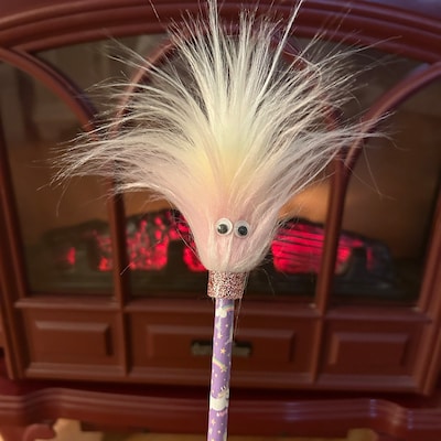 4 Fuzzy Pencils Stocking Stuffer Retro Gift Valentine Gift Fun Pencil ...