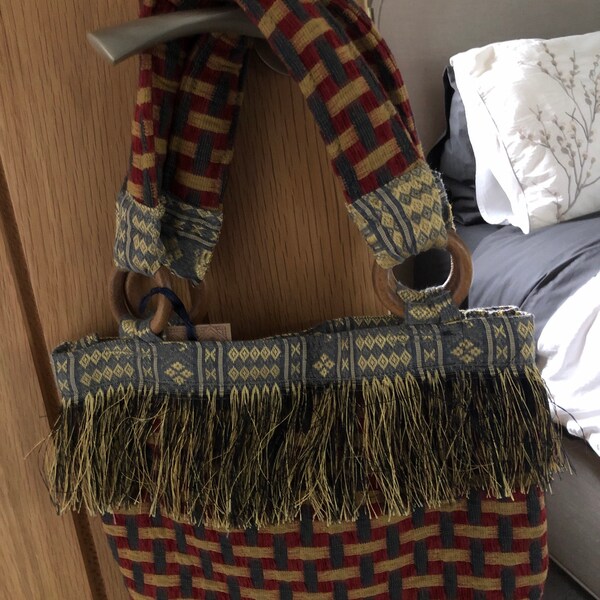 Unique Handbag, Eclectic Boho Purse, Upholstery Bag - Etsy