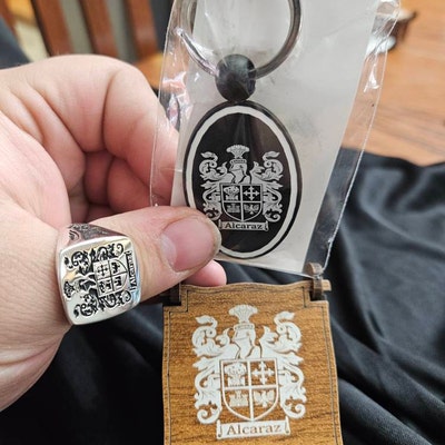 10K Gold, 14K Gold, 18K Gold, Family Crest Ring-coat of Arms Family ...