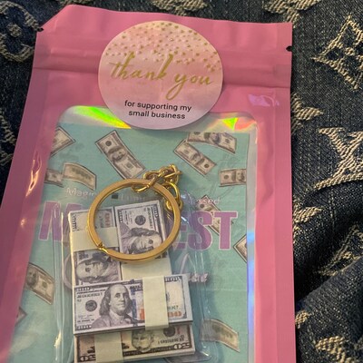 Handmade Mini Money Stack Bag Charms Manifesting Money Bags - Etsy