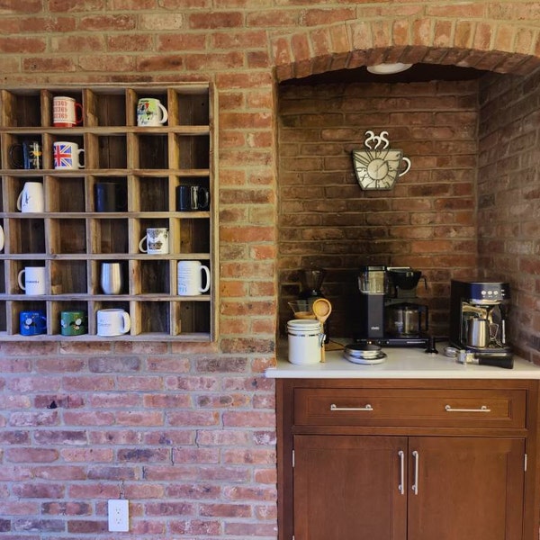 Kitchen Bath Cubby Choose From 31 Custom Sizes Storage for Coffee Mugs ...