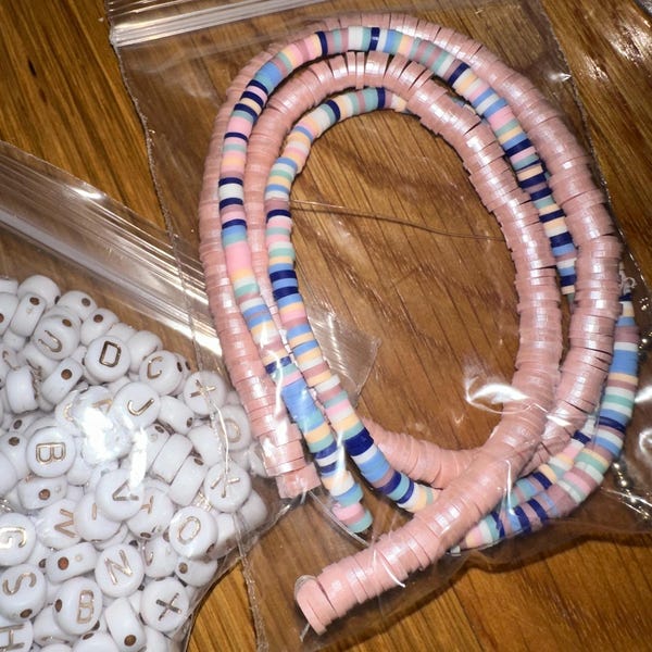 6mm Multicolored Flower Shape Heishi Beads, Polymer Clay Disc Beads ...