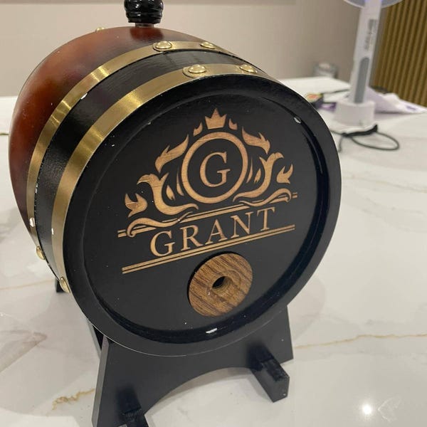 Personalized Engraved Whiskey Barrel 3L | Mini Wood Whiskey Barrel ...