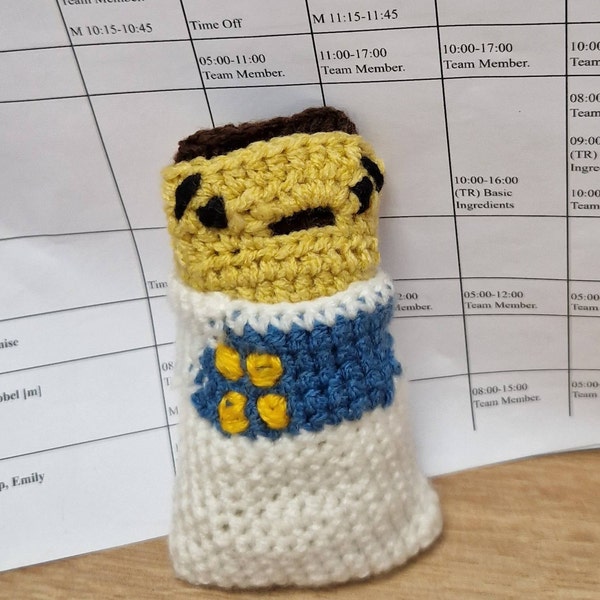 Gregg the Sausage Roll, Crochet PDF Pattern, Crochet Sausage Roll ...