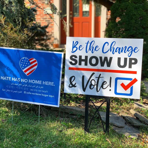Voting Yard Sign, Political Yard Sign, Vote Yard Sign, Register to Vote ...