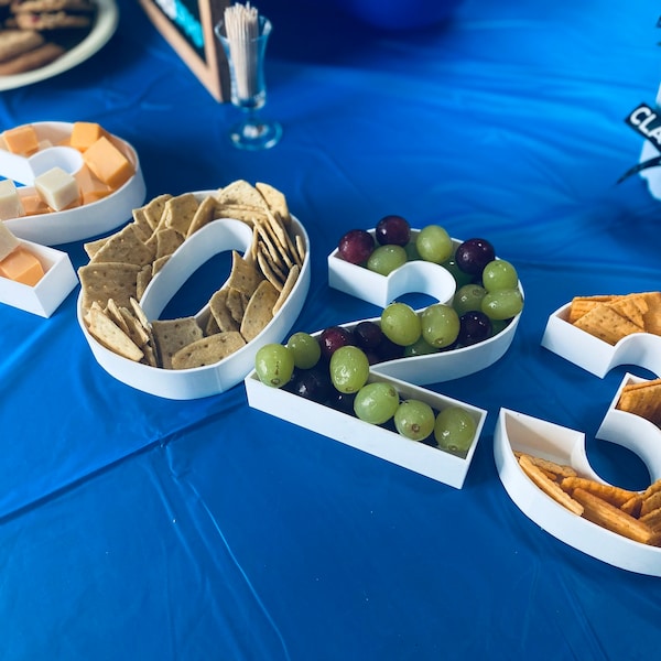 2026 Fillable Number Charcuterie Tray | Custom Number Display for ...