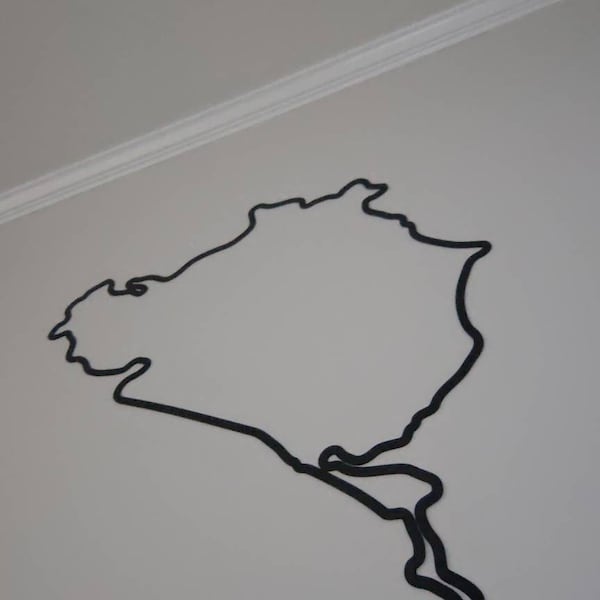 COTA Circuit of the Americas 3D Race Track Outline| F1 Race Track Wall ...