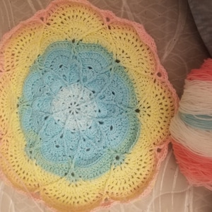 Flower Puddles Mandala Blanket Crochet Pattern - Etsy