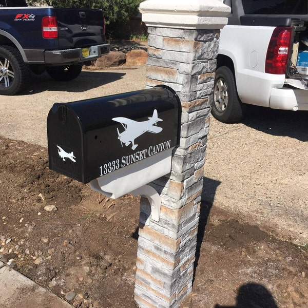 Mailbox Decal Taylorcraft Plane - Mailbox Airplane Sticker - Mailbox ...