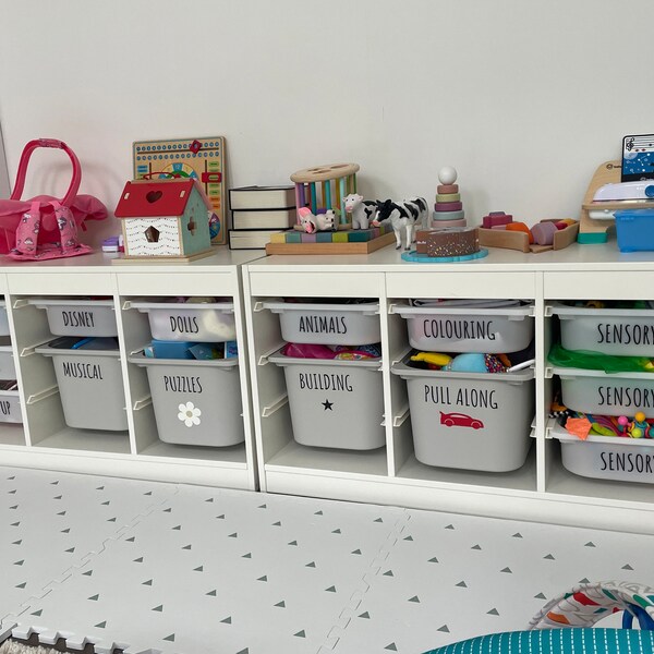 LABELS IKEA Kallax , Trofast Toy Storage Labels Playroom Kidsroom ...