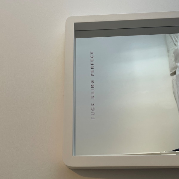 Good Vibes Only Premium Mirror Mantra Decal Sticker, Affirmation Mirror ...