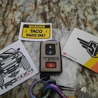 TACOMA (2016- 2023) 3rd Gen Key Fob TRD , PRO Domed Raised Decals (1 ...