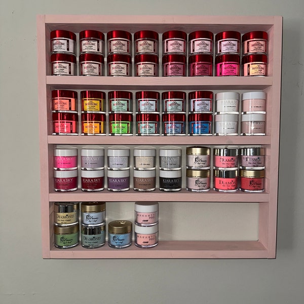 Nail Dip Powder Rack - Nail Dip Powder Organizer - Holds 1 Oz Powder ...