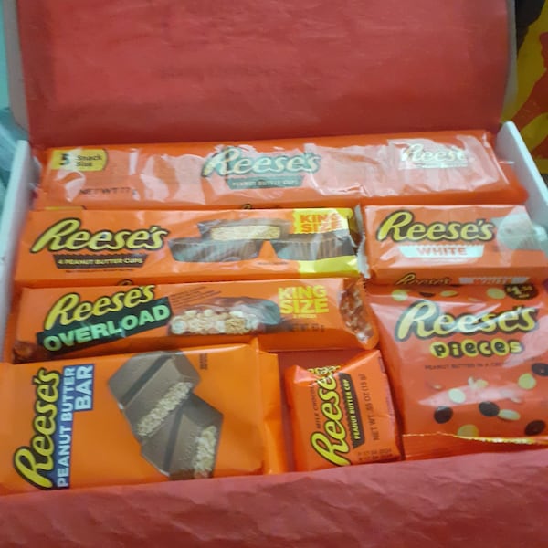 Reeses Gift Box | Handmade Reese's Hamper | Reeces Chocolate Present ...