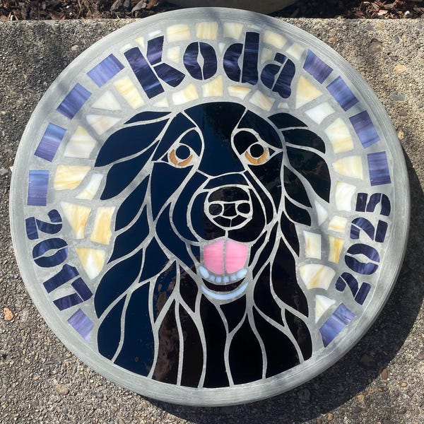 Stepping Stone, Popping Red Poppies, 11 Inch Hexagon Mosaic Yard Garden ...