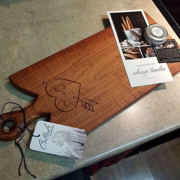 Personalized Cutting Board, Custom Breadboard, Couples Gift, Serving ...